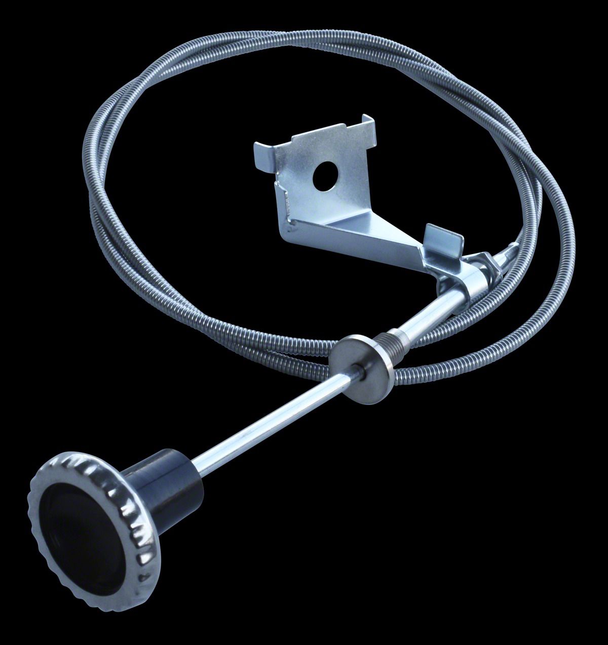 Ecklers Deluxe Air Vent Cable and Knob with Stainless Trim; Driver Side ...