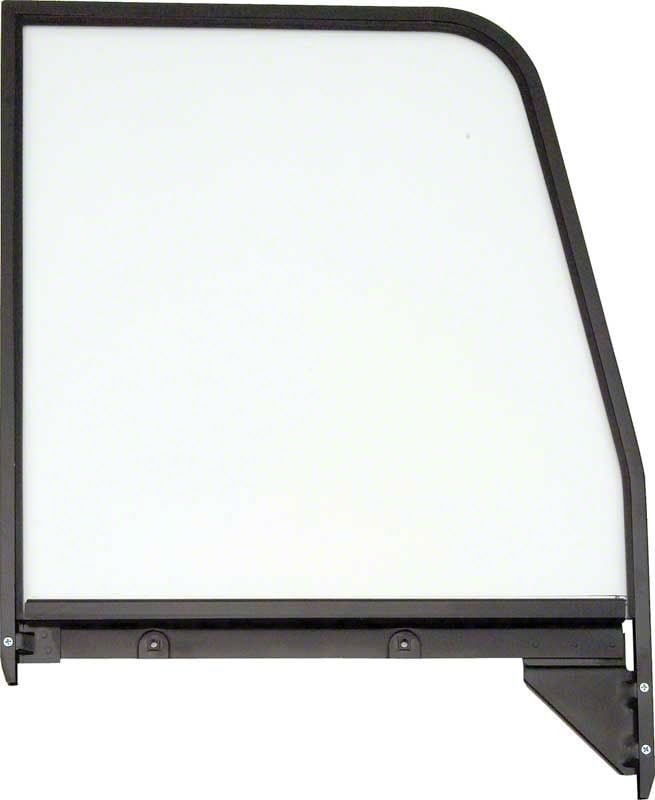 Ecklers Door Glass Assembly with Black Frame and Setting Channel; Clear ...