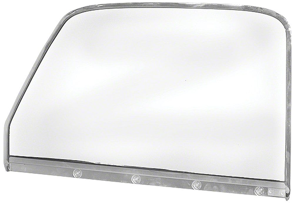 Ecklers Chevy Truck Door Window Frame, Chrome, With Glass, Right, 1947-1949