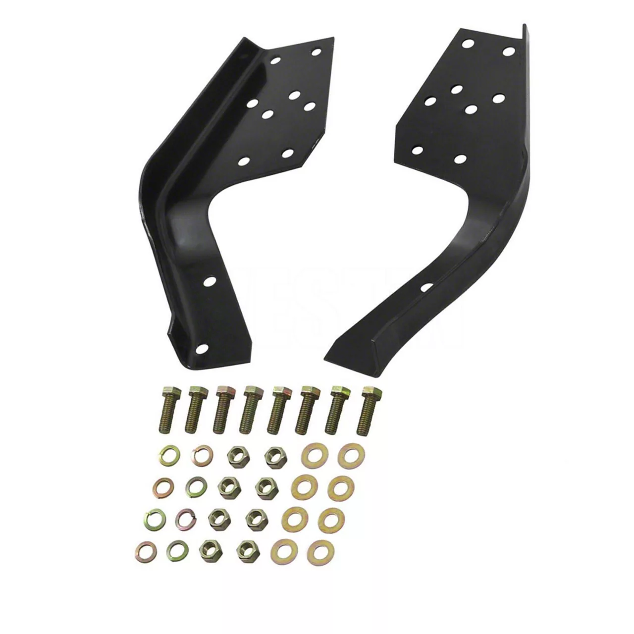 Ecklers FEY DiamondStep Rear Bumper Mount Kit; Black (67-72 C10, C20 ...