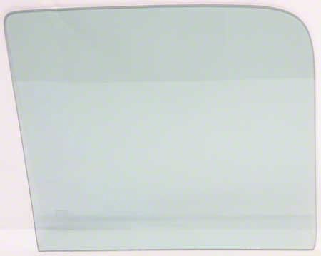 Ecklers Front Door Window Glass; Green Tint (51-54 Chevrolet Truck)