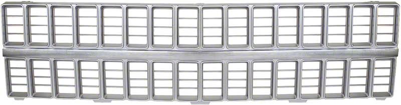 Ecklers Front Grille with Silver Center Bar; Argent Silver (81-82 C/K10)