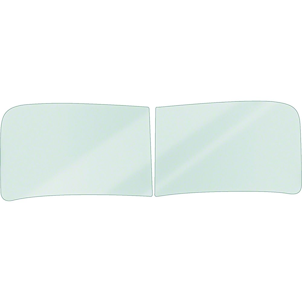 Ecklers Front Windshield Glass; Green Tint; 2-Piece Design (47-54 ...