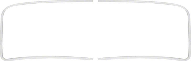 Ecklers Front Windshield Molding Set; 2-Piece (47-53 Chevrolet Truck)