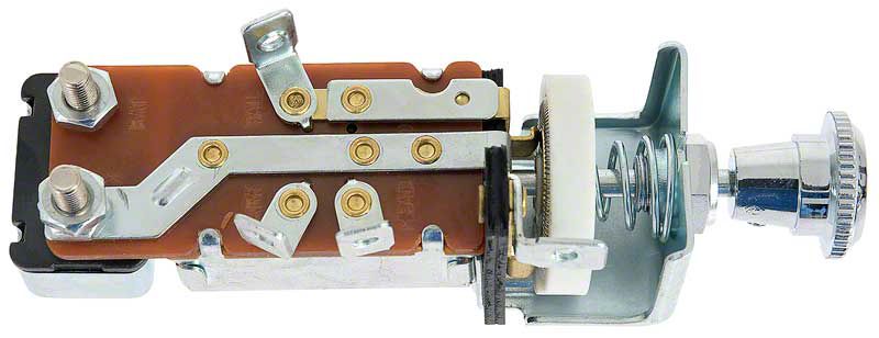 Ecklers Headlight Switch with Shaft and Knob; 6-Volt; Universal Fit (40 ...