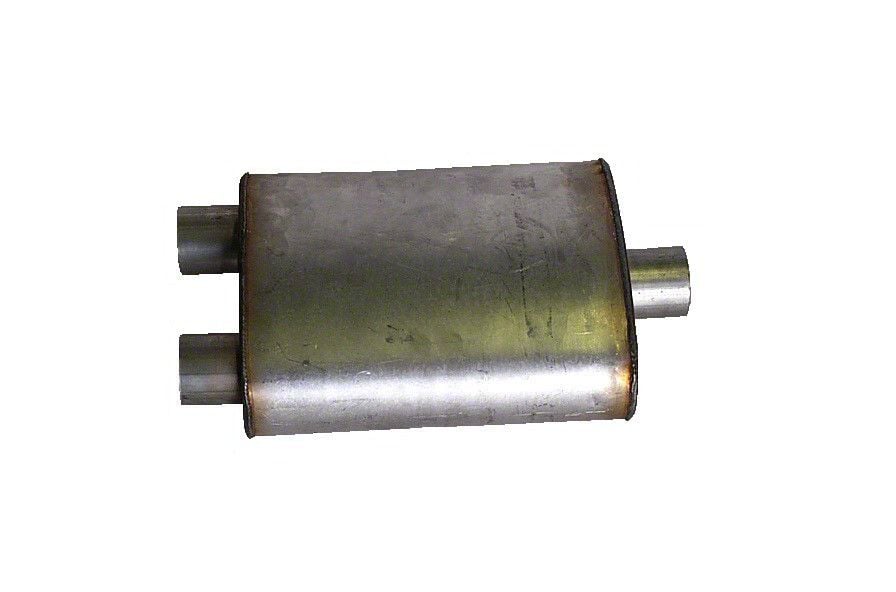Ecklers HPM Welded Turbo Center/Dual Muffler; 3-Inch Inlet/Outlet ...