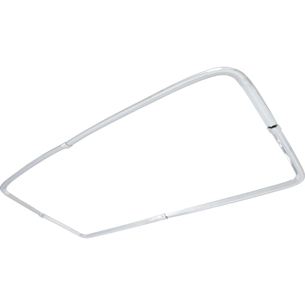 Ecklers Interior Headliner Trim Molding Set; Chrome (67-72 C/K10)