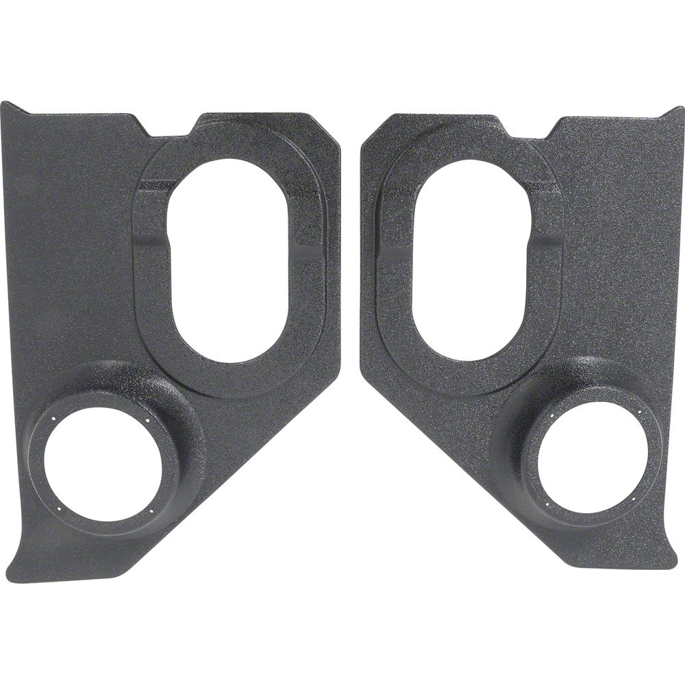 Ecklers Interior Kick Panels with 6-Inch Round Speaker Holes; Black (60 ...