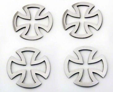 Ecklers Iron Cross Emblems; Brushed (Universal; Some Adaptation May Be ...