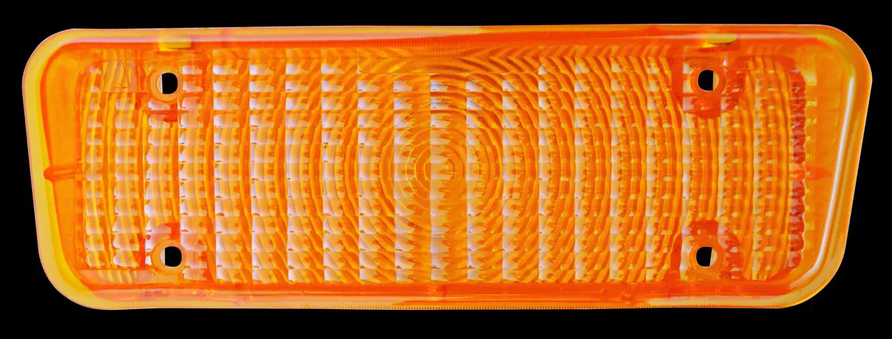 Ecklers Parking Light Lens; Amber; Passenger Side (71-72 Blazer, C/K10)