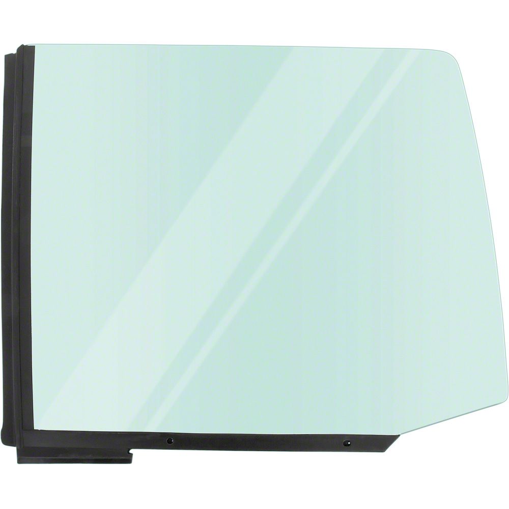 Ecklers Rear Door Window Glass; Light Green Tint; Driver Side (92-99 C ...