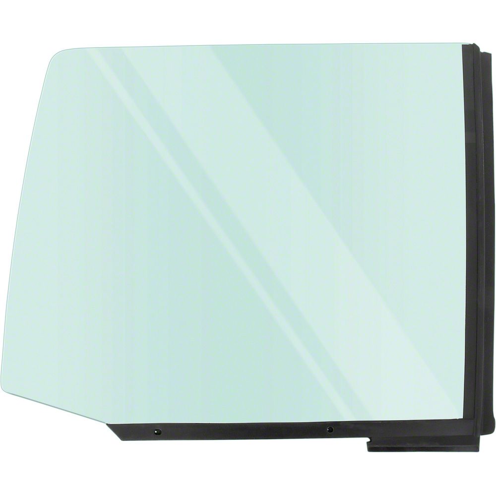 Ecklers Rear Door Window Glass; Light Green Tint; Passenger Side (92-99 ...