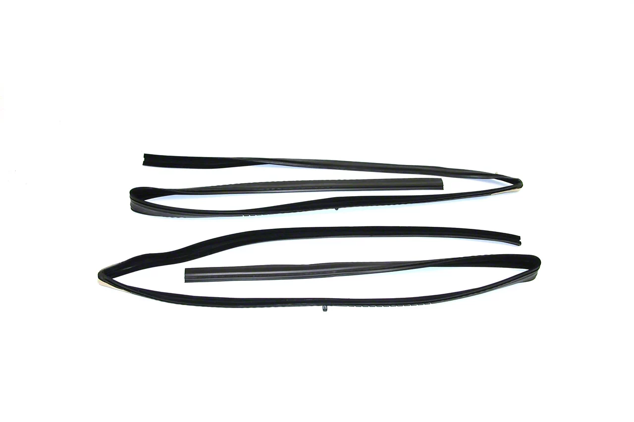 Ecklers Rear Glass Run Window Channel Kit; Driver and Passenger Side ...