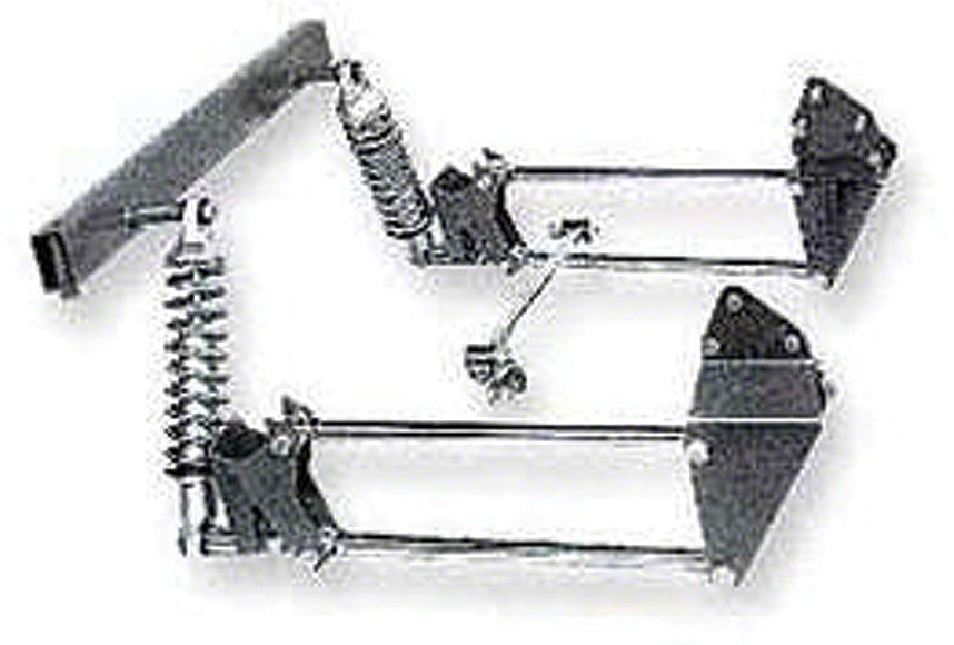 Ecklers Rear Suspension Kit,4-Bar Chrome,55-59