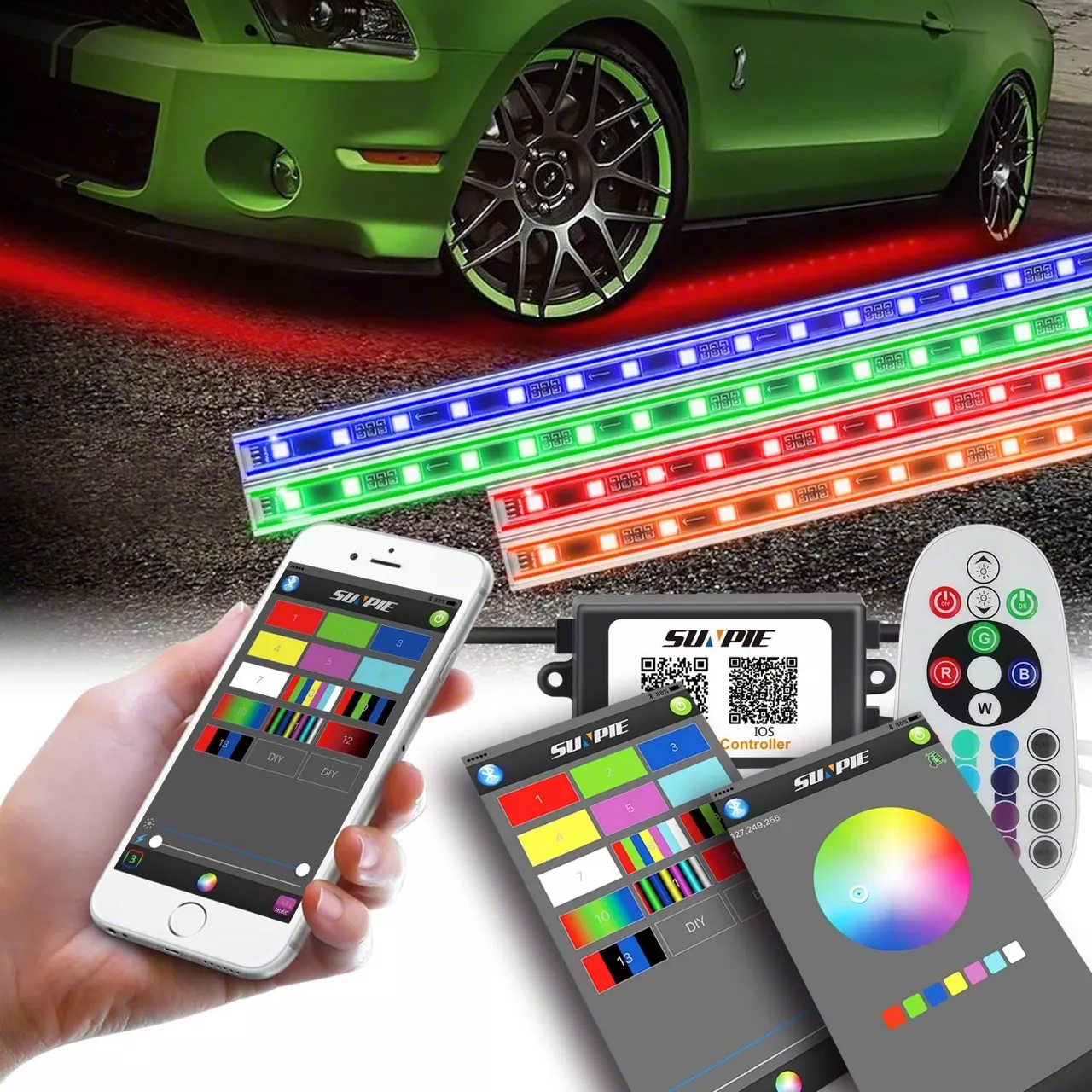Ecklers RGB LED Underglow Lighting Kit (Universal; Some Adaptation May ...