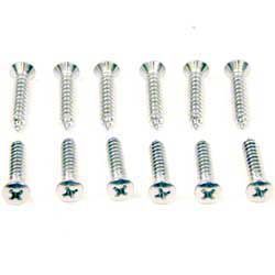 Ecklers Sill Plate Screw Set; 12-Piece Set (60-66 C/K10)