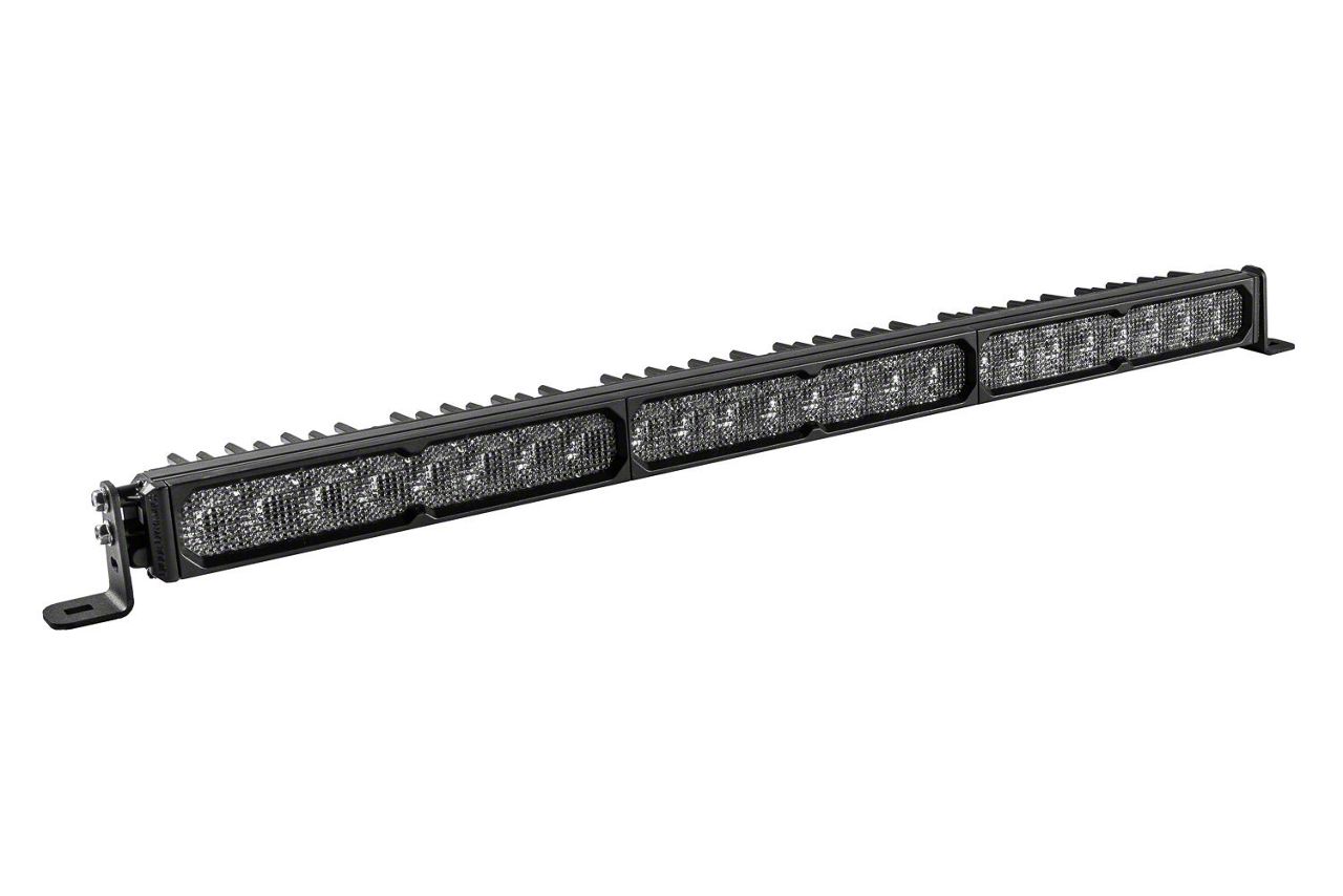 Ecklers SS30 Sport Single Row LED Light Bar with Amber Backlight; White ...