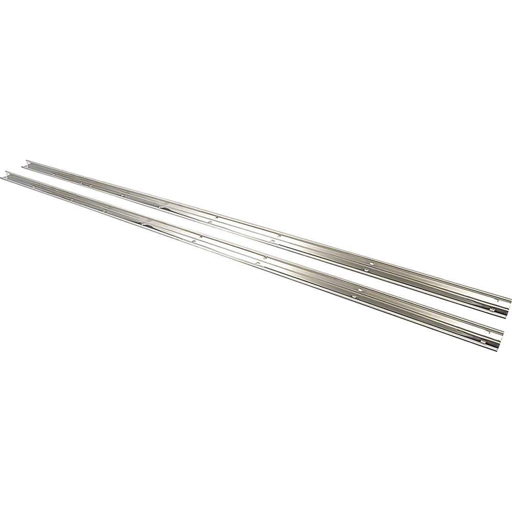 Ecklers Stainless Steel Angle Strips; Unpolished (74-86 C/K10 w/ Long Bed)
