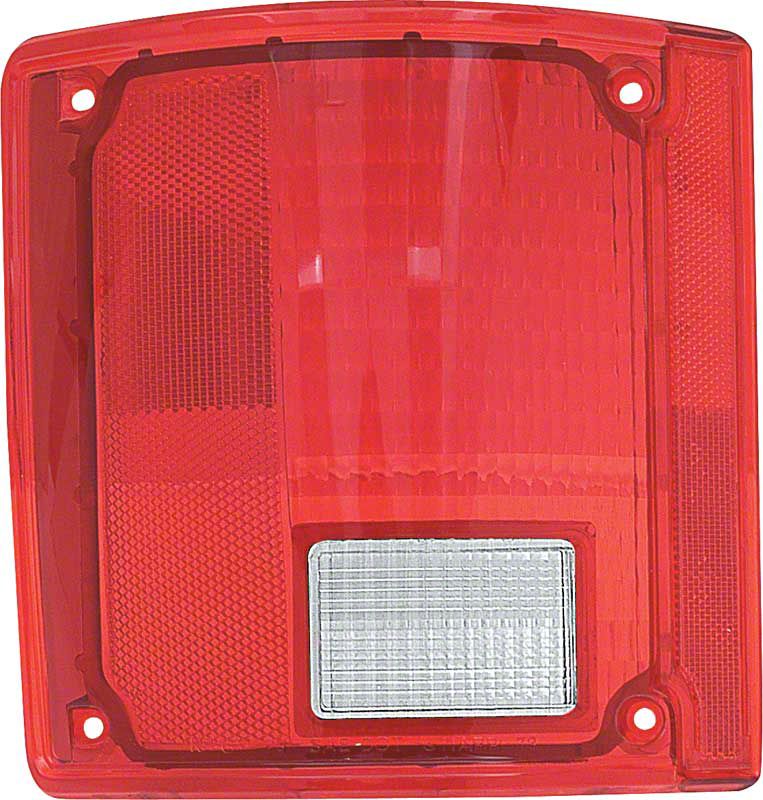 Ecklers Tail Light Lens without Chrome Trim; Driver Side (73-86 C/K10)