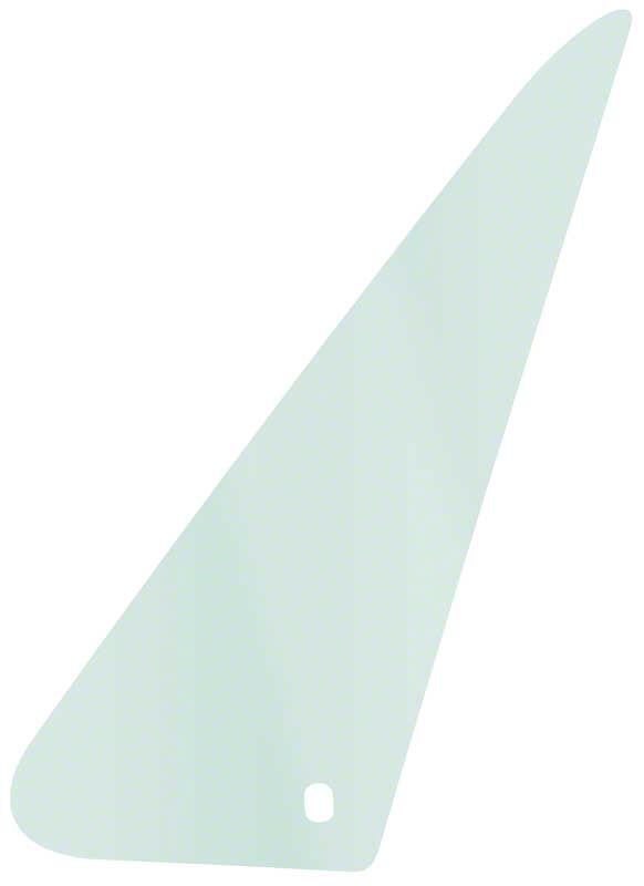 Ecklers Tempered Door Vent Glass with 1-Hole; Light Green Tint; Driver ...
