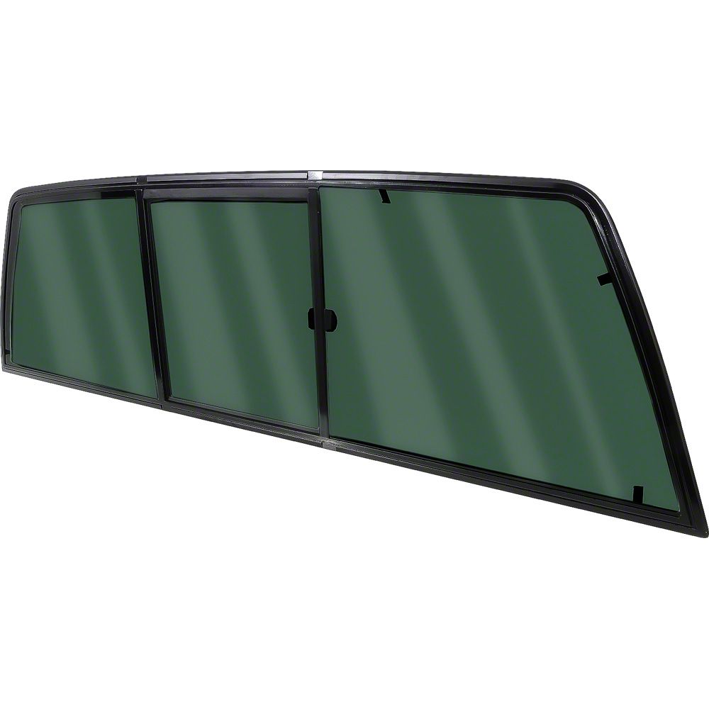Ecklers Three Panel Rear Sliding Glass Window; Dark Limo Privacy Tint ...