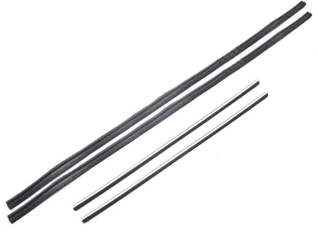 Ecklers Upper Glass Run Window Channel Kit with Division Bar; Driver ...