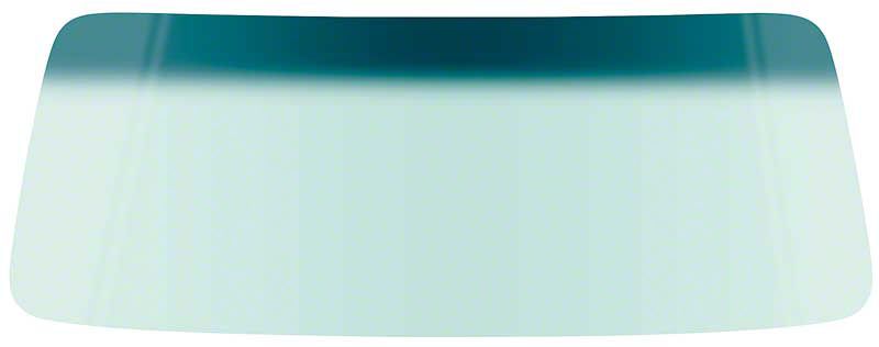 Ecklers Front Windshield Glass without Antenna; Light Green Tint with ...