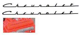 Chevy Valve Cover Decals Black Chevrolet Script 265ci 1955