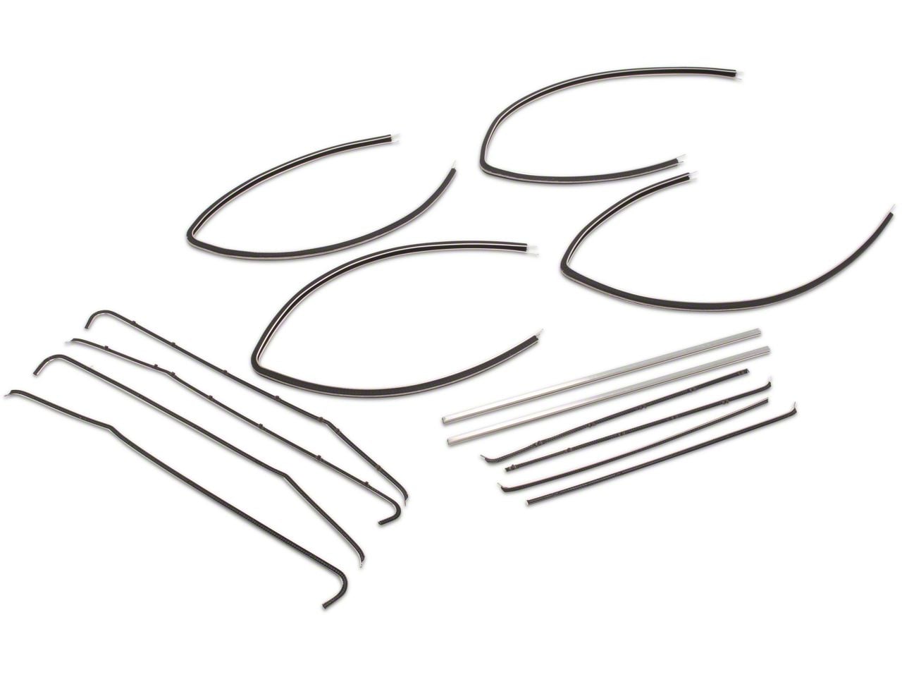 Ecklers Window Felt Kit (55-57 150, 210 2-Door Sedan)
