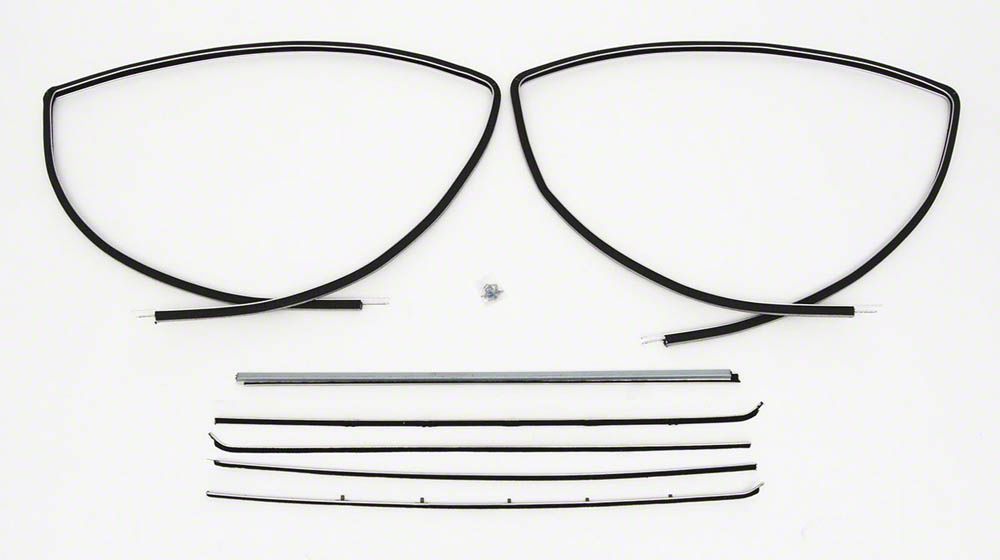 Ecklers Window Felt Kit, Vent Delete, Sedan Delivery (55-57 Chevy 150)