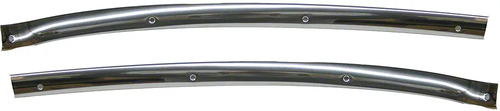Ecklers Chevy Windshield Garnish Moldings, Inner, Stainless Steel ...
