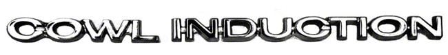 Ecklers Cowl Induction Emblem Set; Chrome (67-69 Chevelle)