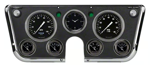Classic Instruments Ecklers Hot Rod OLED Gauge Cluster Package; Black ...