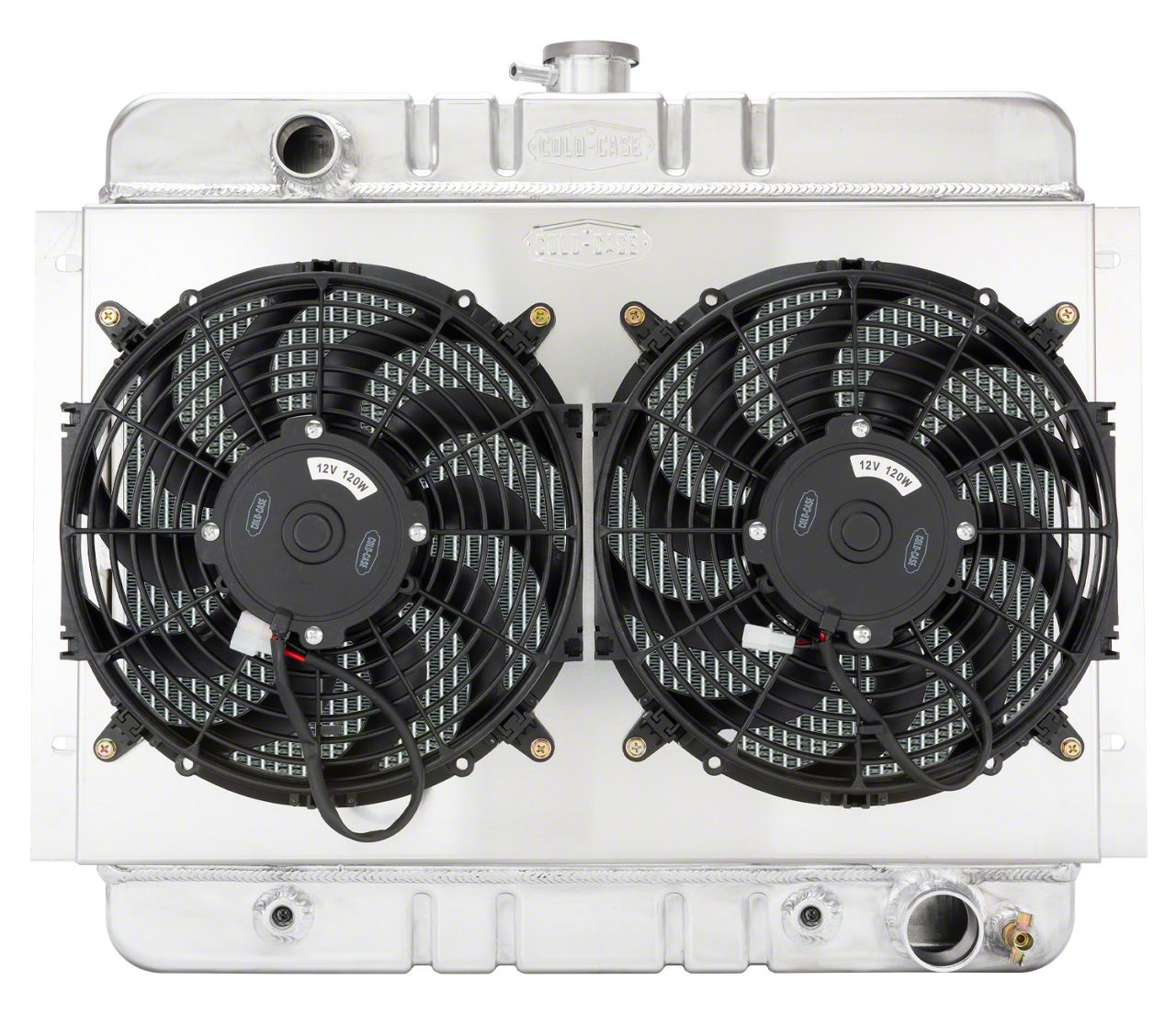 COLD-CASE Radiators Ecklers Aluminum Performance Radiator with Dual 12 ...