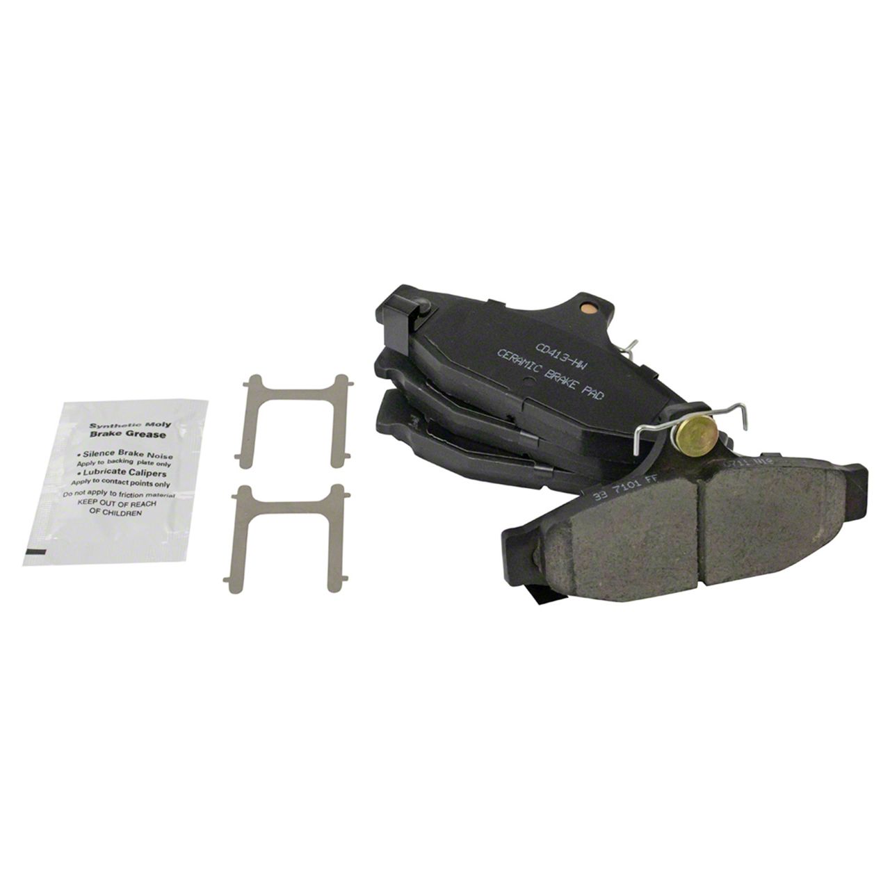 Ecklers Ceramic Brake Pads; Rear Pair (88-96 Corvette C4)