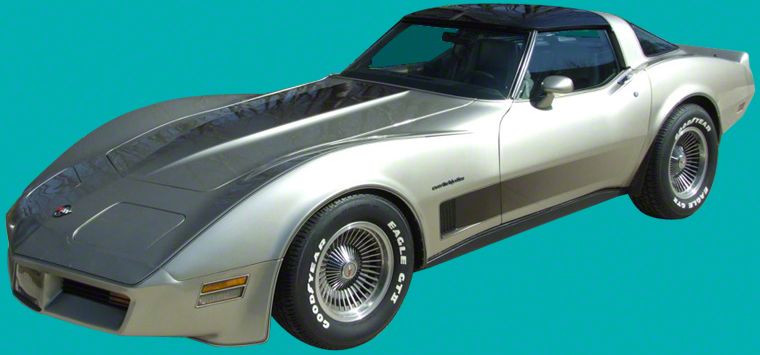 Ecklers Collector Edition Stripe Kit; Brown (1982 Corvette C3)