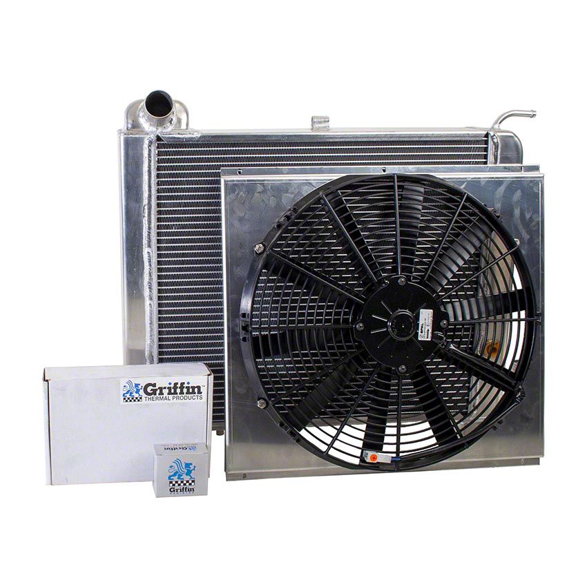 Ecklers ComboUnit CrossFlow Radiator; 2-Row (63-68 Small Block V8 ...