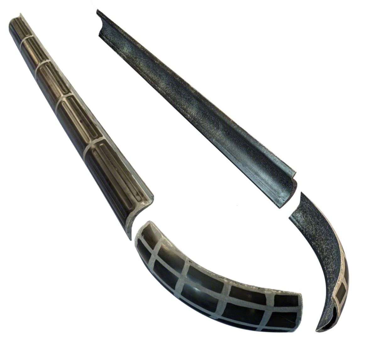 Ecklers Side Exhaust Cover Heat Shields; Fiberglass (65-67 Corvette C2)