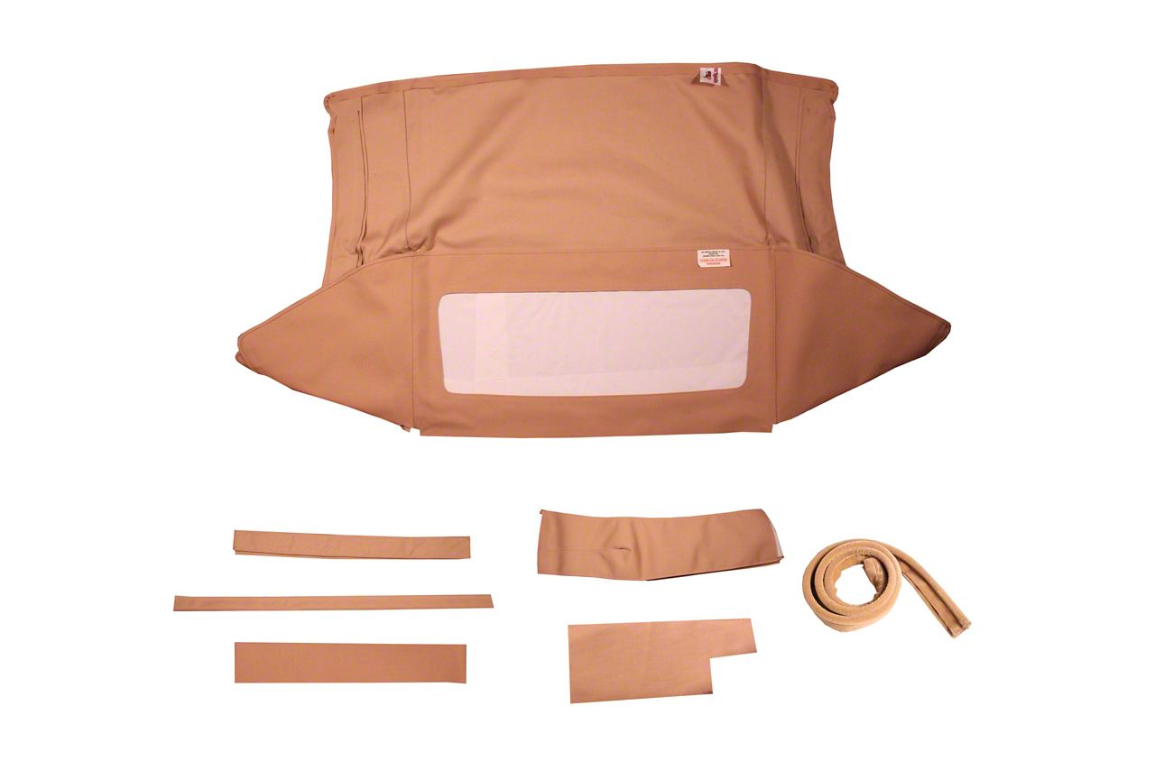 Ecklers Vinyl Convertible Top Kit; Black (54-55 Corvette C1 Convertible)