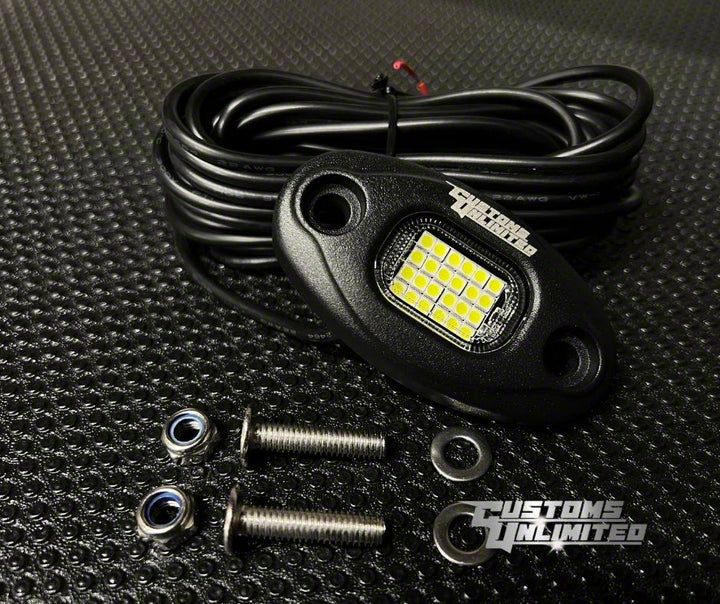 Customs Unlimited Ecklers Pure White 24-LED High Intensity Rock Light ...