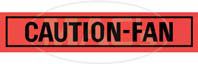 Ecklers Decal - Caution-Fan (68-70 Fairlane; 68-76 Torino)