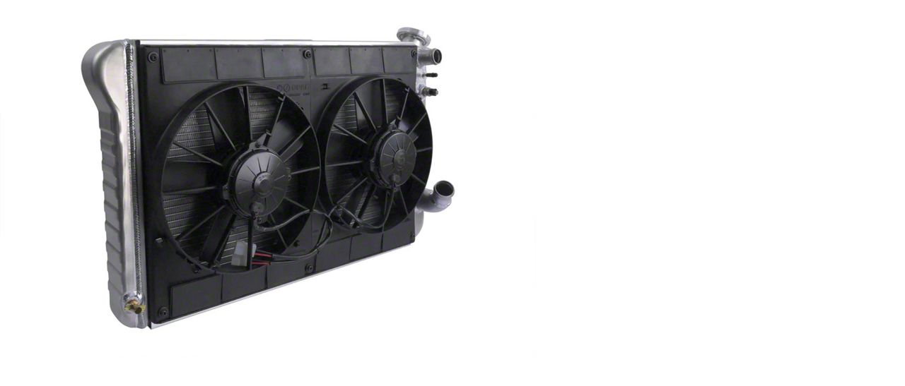 DeWitts Ecklers LS Swap Direct Fit Radiator and Fan Combo; Black Finish ...