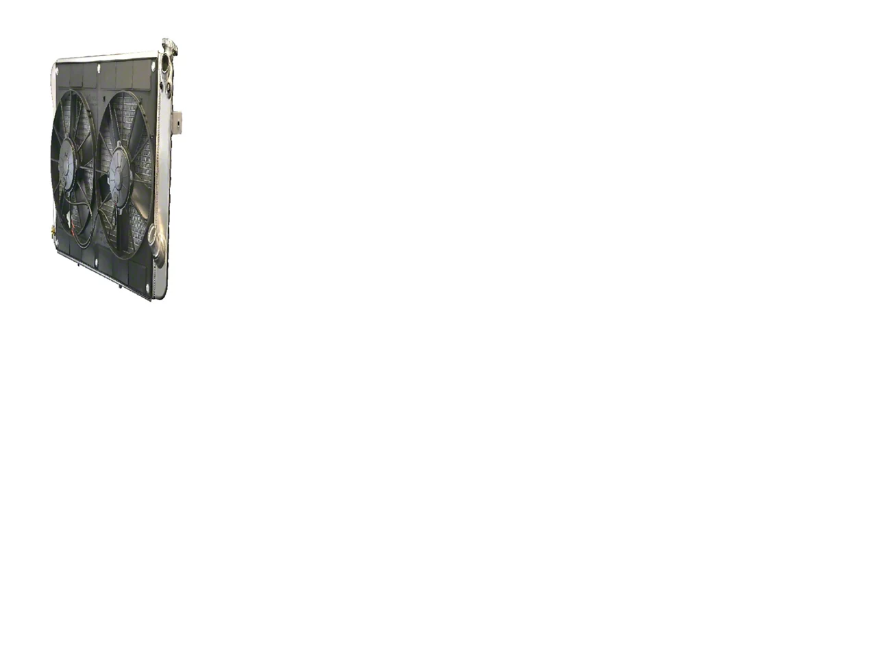 DeWitts Ecklers LS Swap Direct Fit Radiator and Fan Combo; Natural ...