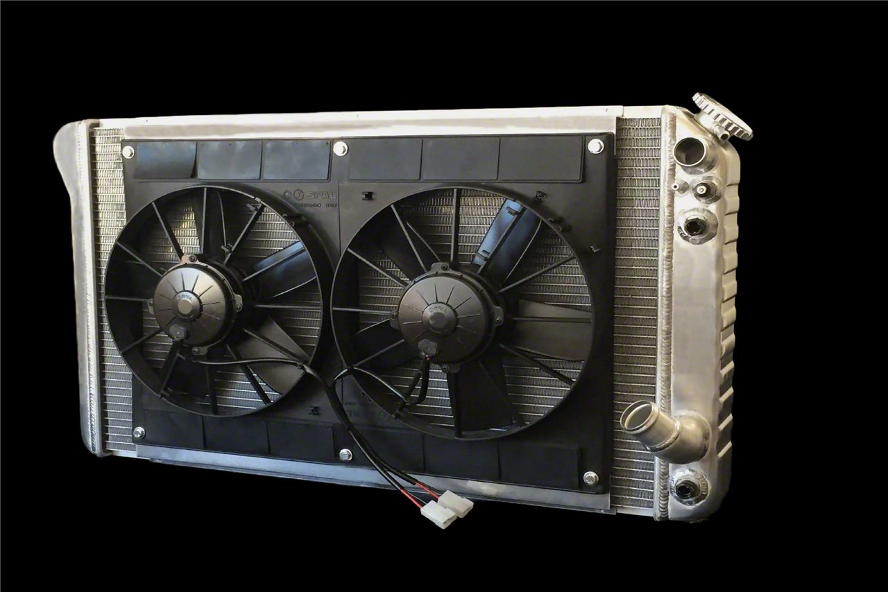 DeWitts Ecklers LS Swap Direct Fit Radiator and Fan Combo; Natural ...