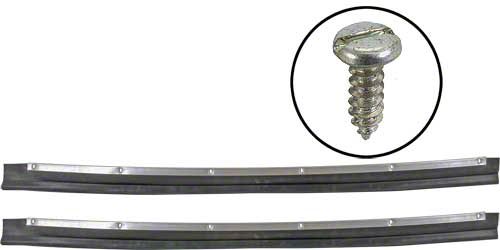 Ecklers Door Scuff Plates/ ss/ With Lower Seals (1940 Ford Car)