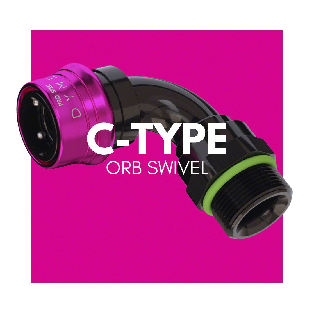 Dyme PSI Universal EK PRO/SPEC C-Type ORB Swivel; 90-Degree U20297-EK - Free Shipping