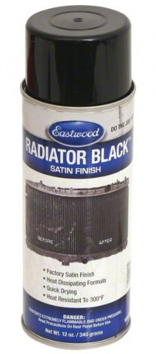 Ecklers Eastwood Satin Black Radiator Spray Paint, 12 oz. Aerosol