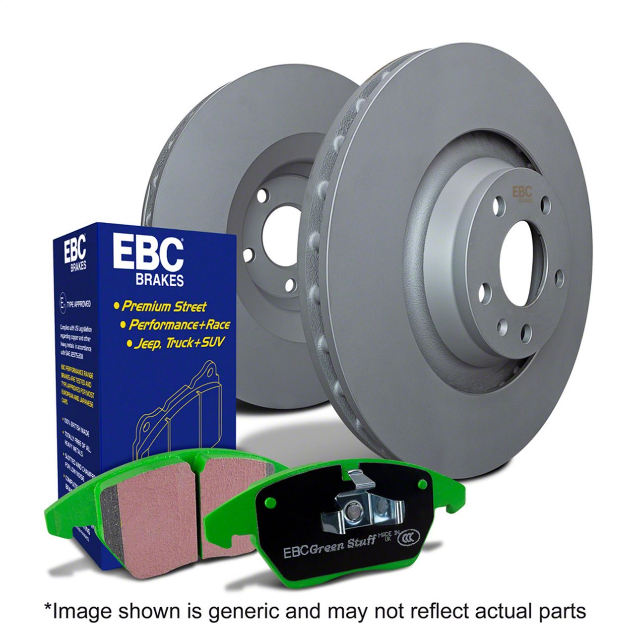 EBC Brakes Ecklers Stage 11 Greenstuff 2000 Brake Rotor and Pad Kit ...