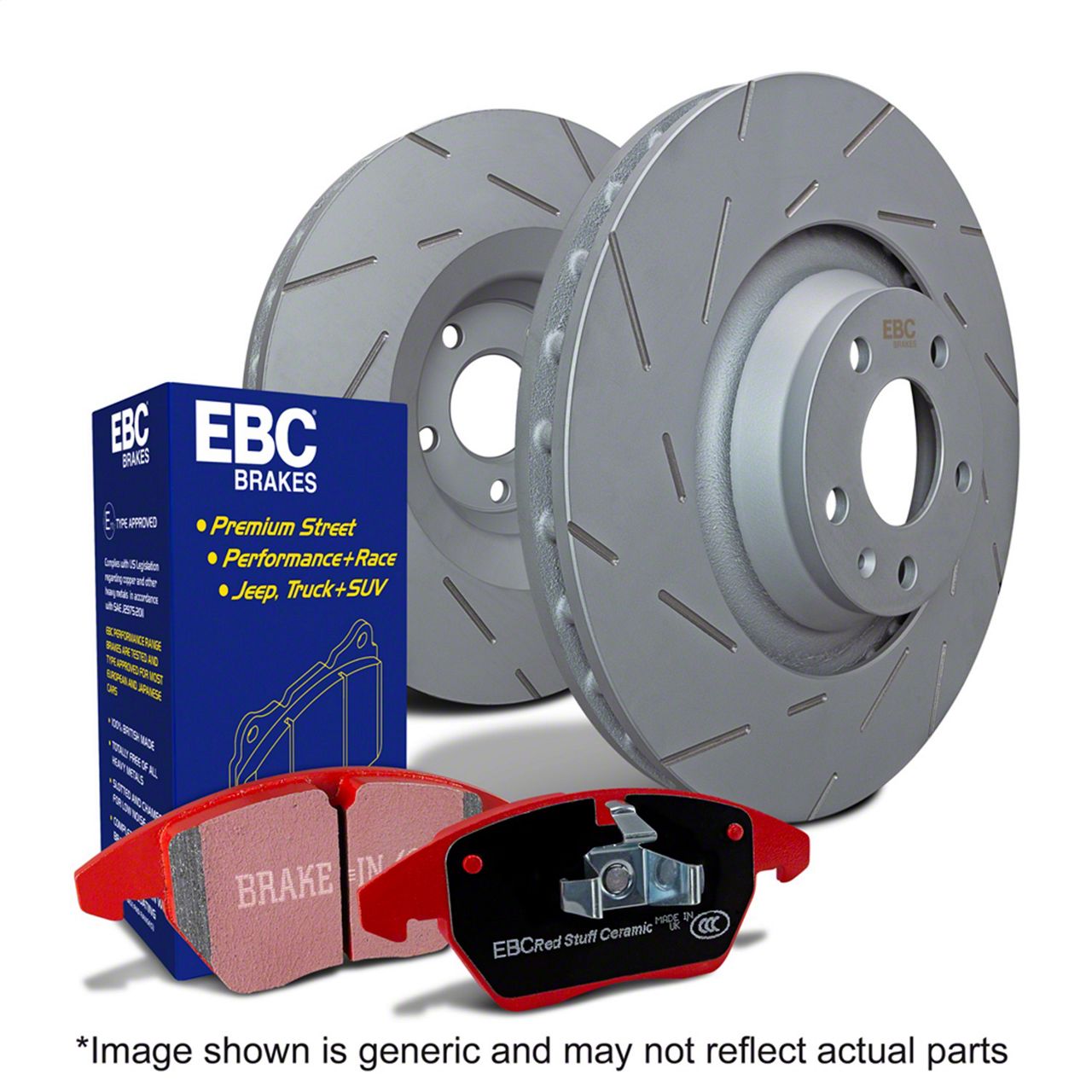 EBC Brakes Ecklers Stage 4 Redstuff 2000 Brake Rotor and Pad Kit; Rear ...