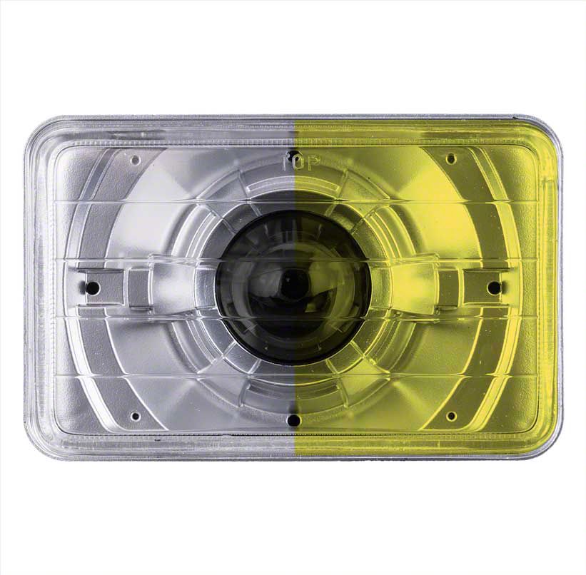 Ecklers 4x6-Inch Headlamp Protection Covers; Yellow